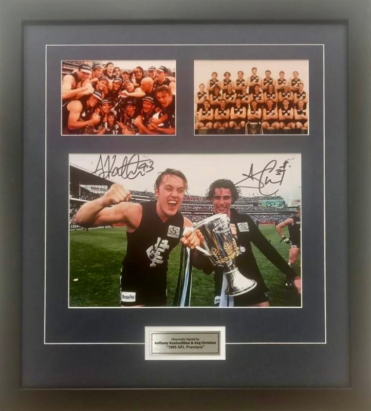 Anthony Koutoufides & Ang Christou Carlton 1995 Premiers Display ...