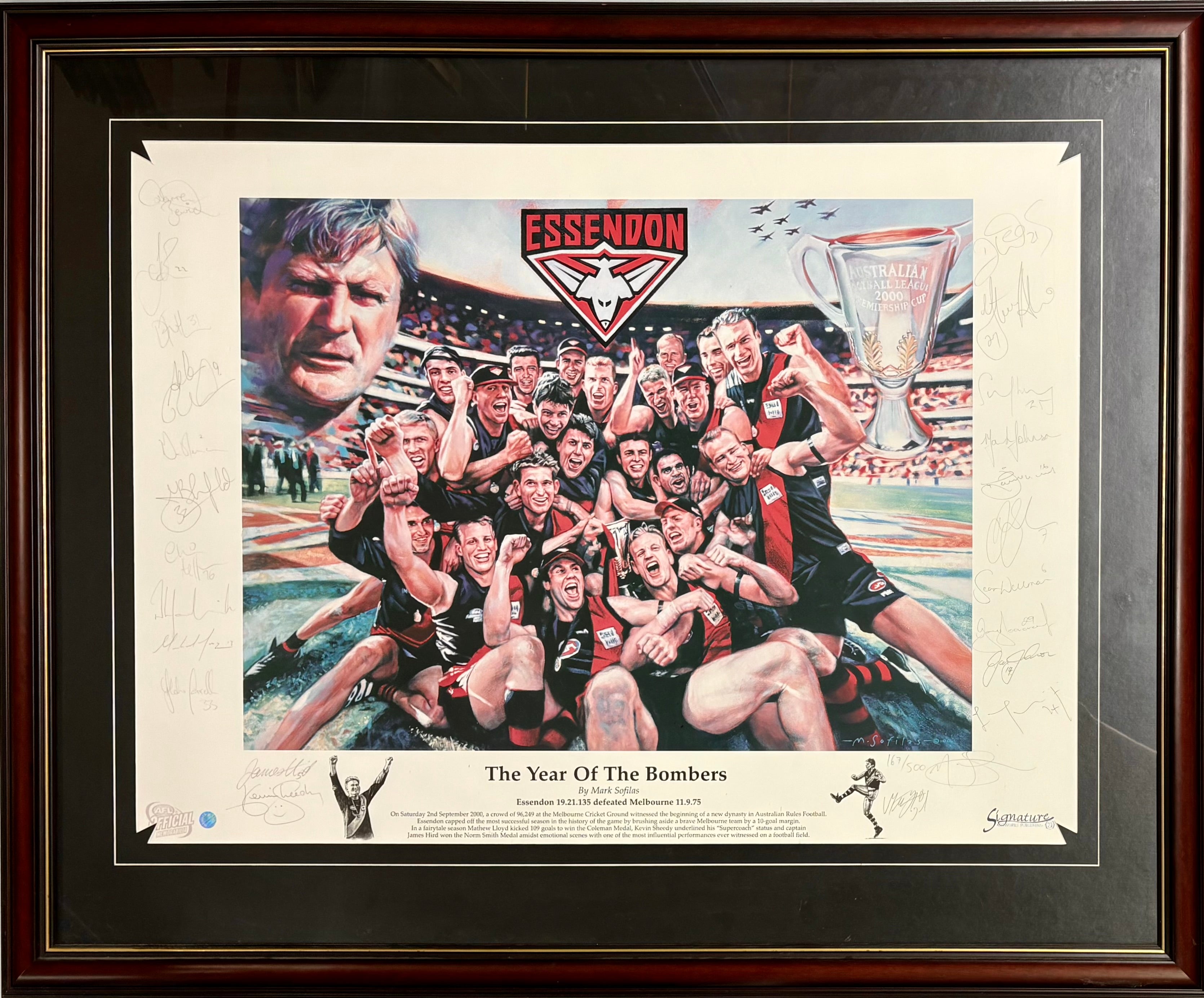 James Hird & Kevin "2000 Premiers & Last Game" Signed Display ...
