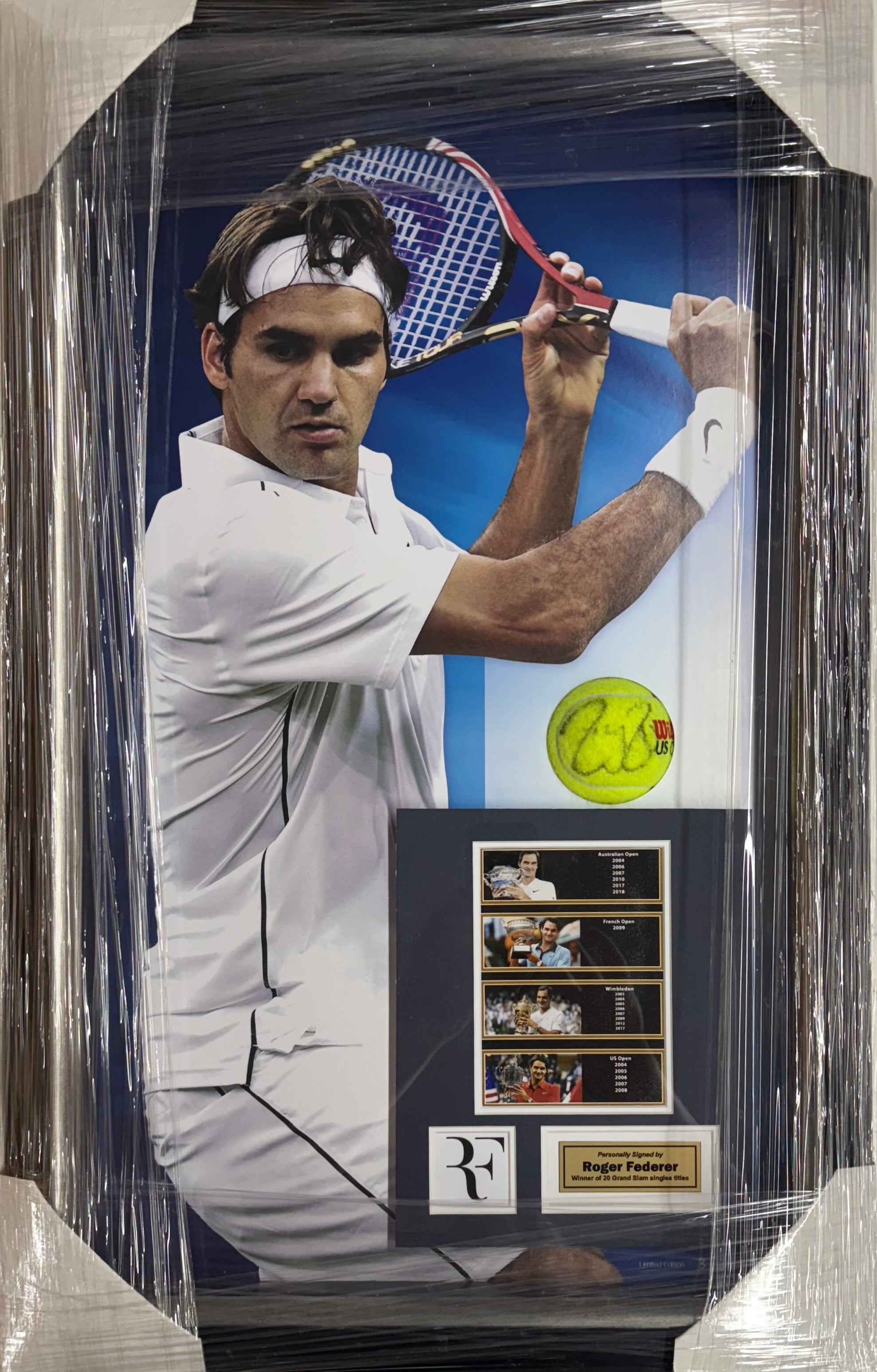 ROGER FEDERER Signed Limited Edition Tennis Ball Display – Superstars ...