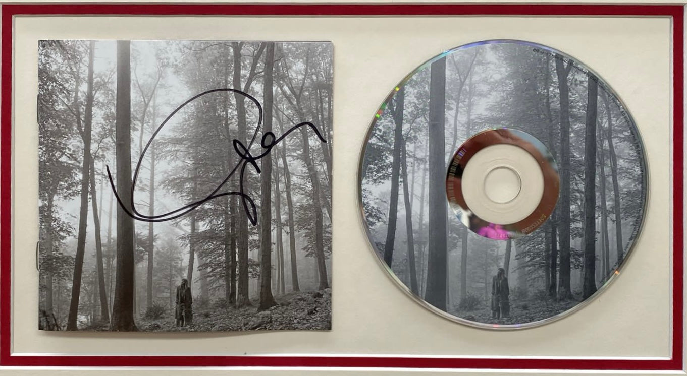 TAYLOR SWIFT “Eras Tour” Signed Folklore CD & Photo Collage Display2 ...