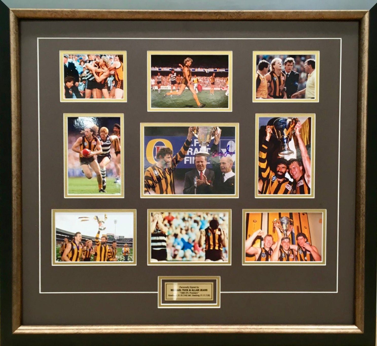 Michael Tuck & Allan Jeans 1989 VFL Premiers Signed Photo – Superstars ...
