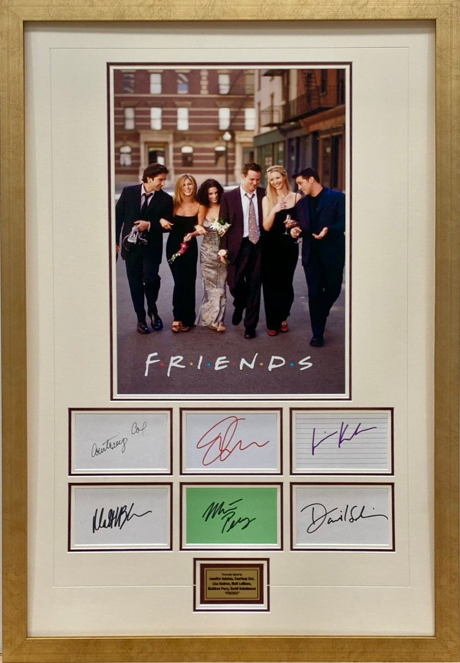 Friends Cast Signed Photos & TV Guide Collage Display – Superstars ...