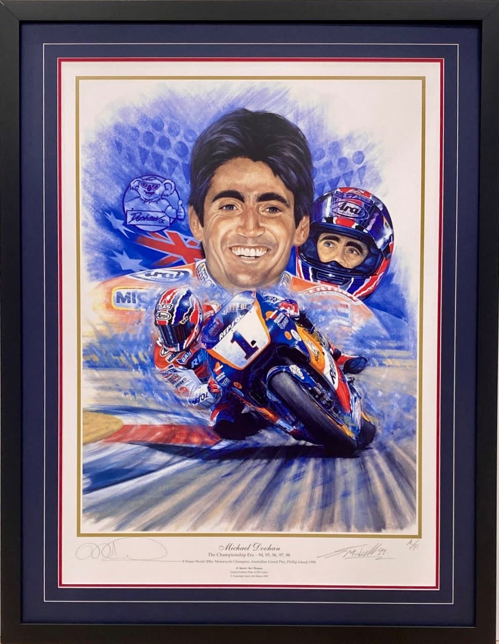 Mick Doohan Signed MotoGP Print - Limited Edition with COA – Superstars ...