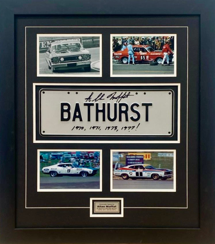 Allan Moffat Signed Bathurst Number Plate Display – Superstars & Legends