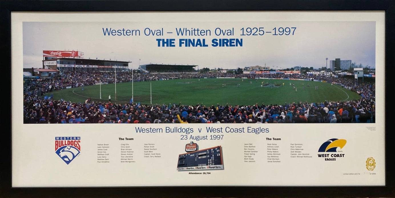 Doug & Scott Wynd Signed "Final Siren" AFL Panoramic Print – Superstars ...