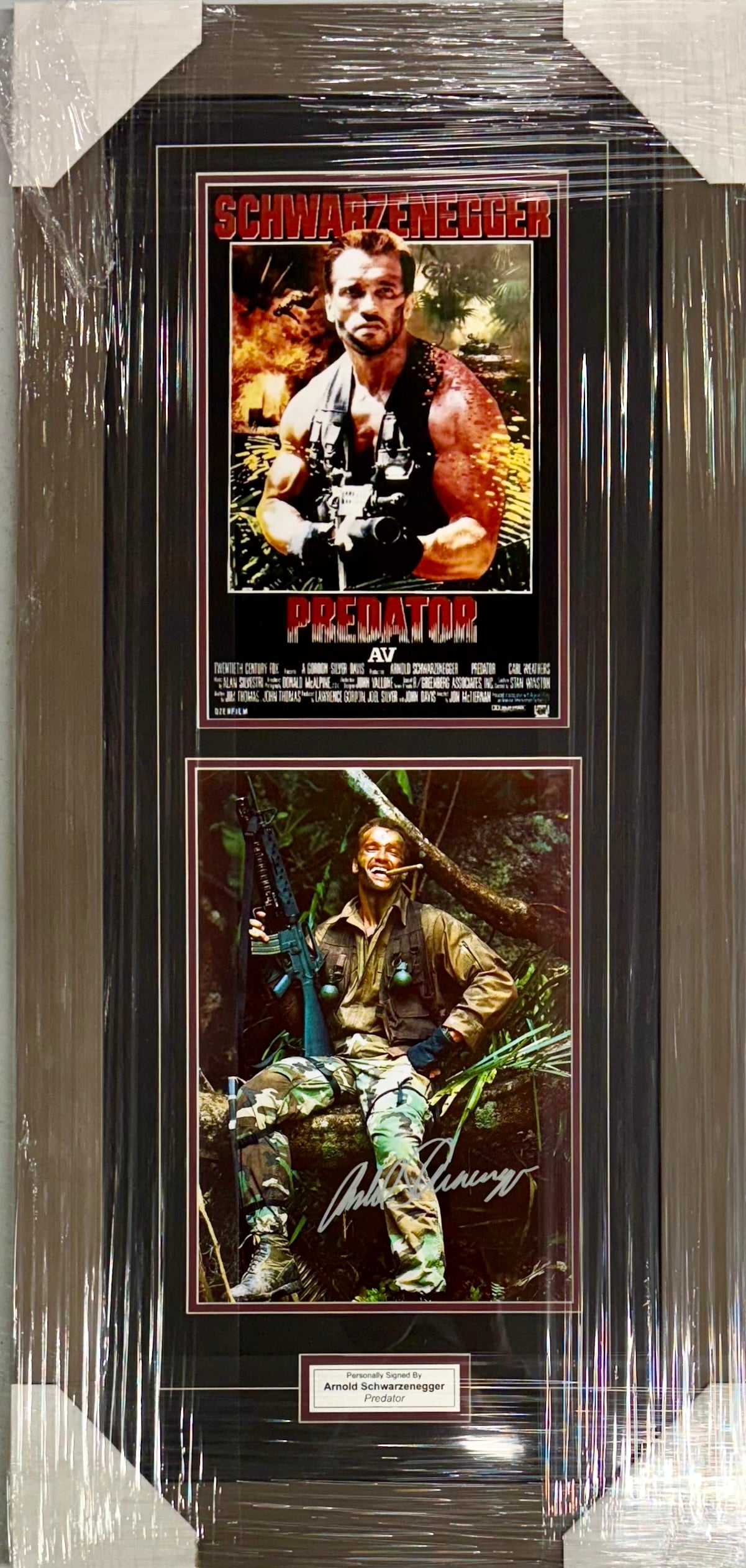 Predator Signed Photo & Poster - Framed Collectible – Superstars & Legends