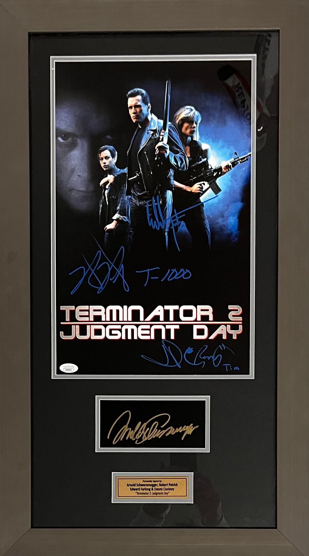 TERMINATOR 2 Signed Poster Display - Framed – Superstars & Legends