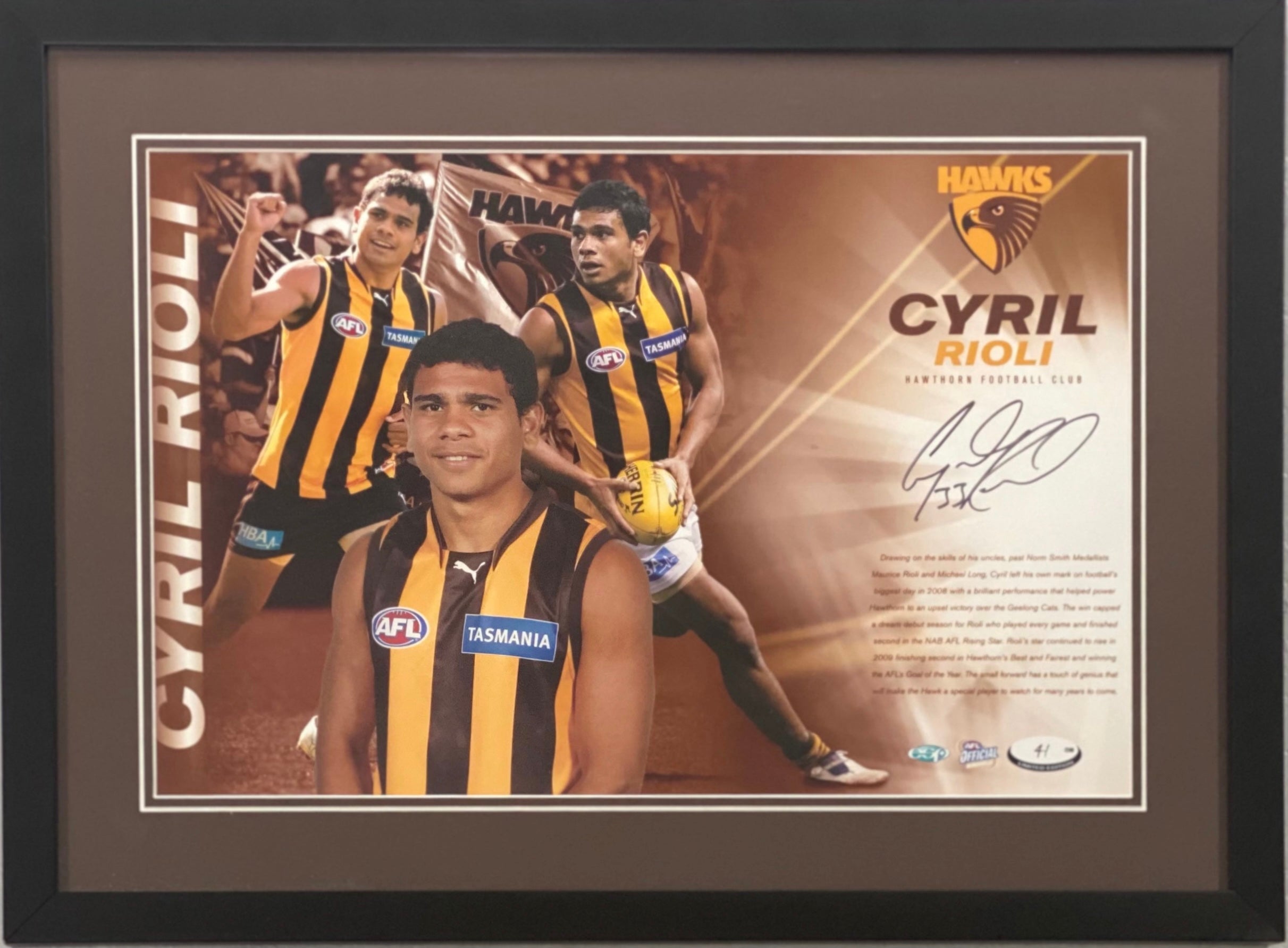 Cyril Rioli Signed Limited Edition Hawthorn Hawks Photo – Superstars ...
