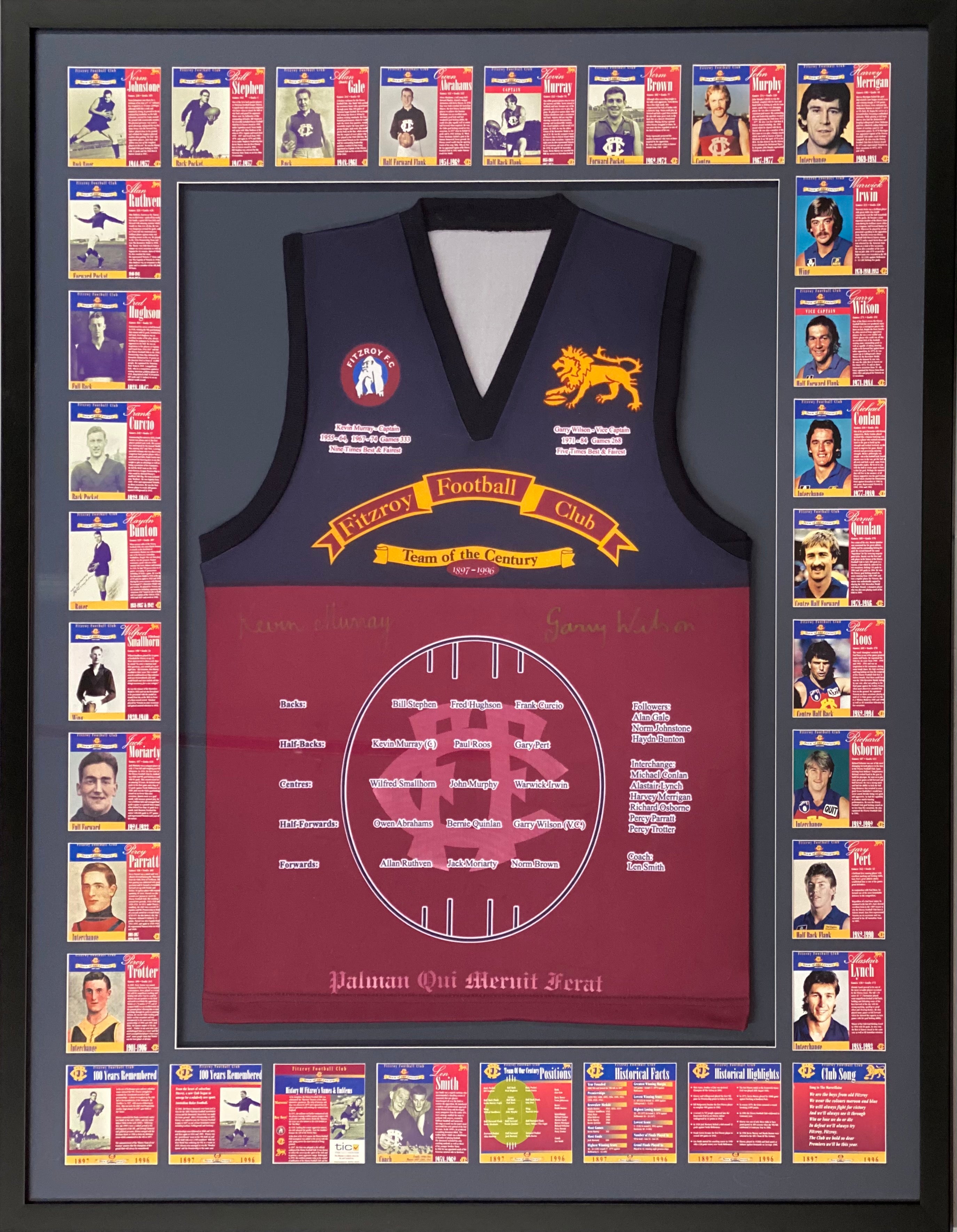 Kevin Murray & Garry Wilson Signed Fitzroy Lions Team Jumper ...