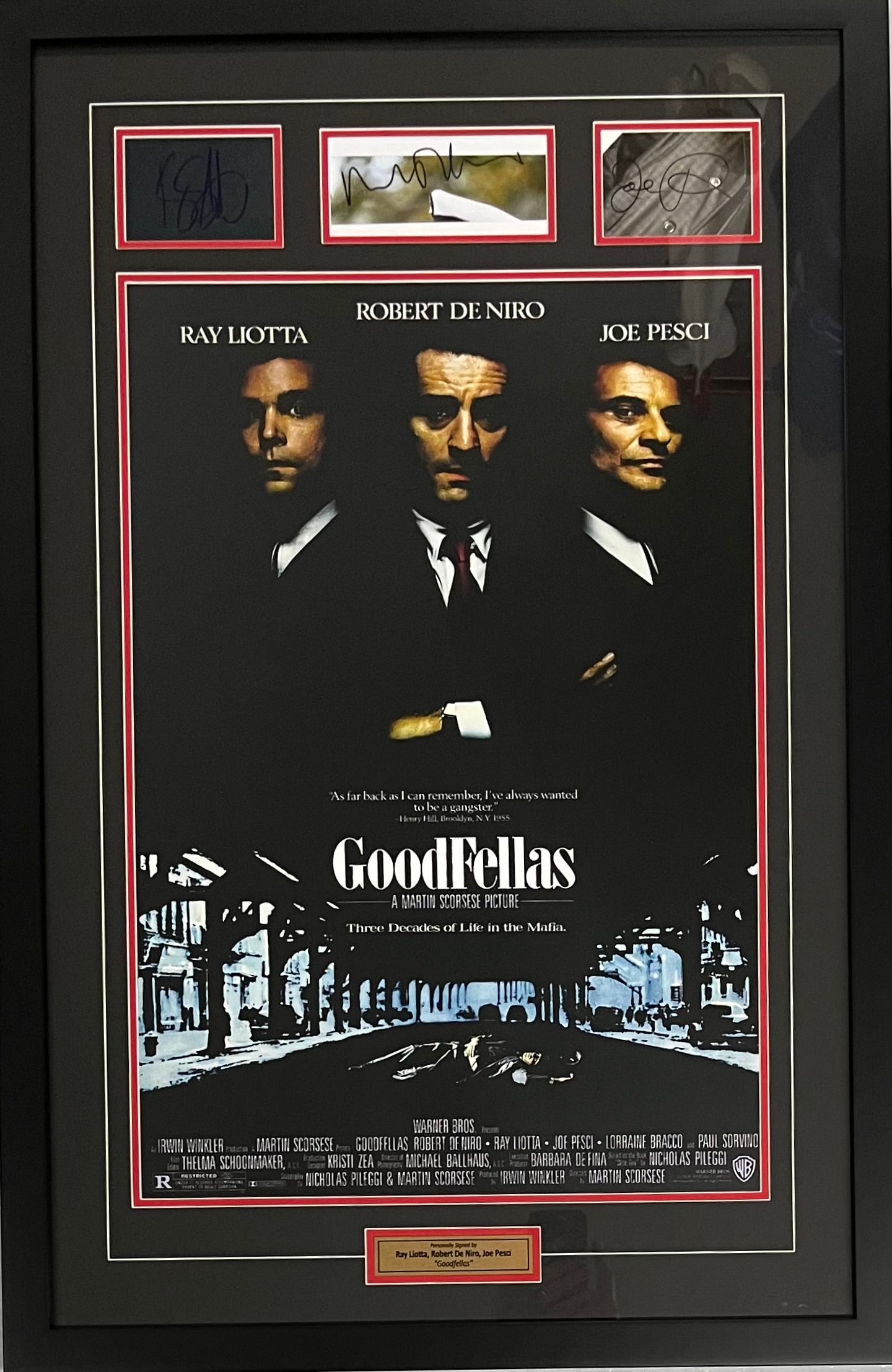 Goodfellas Signed Poster - De Niro, Pesci, Liotta Display – Superstars ...